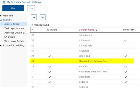 dispatch console and material date ifs community