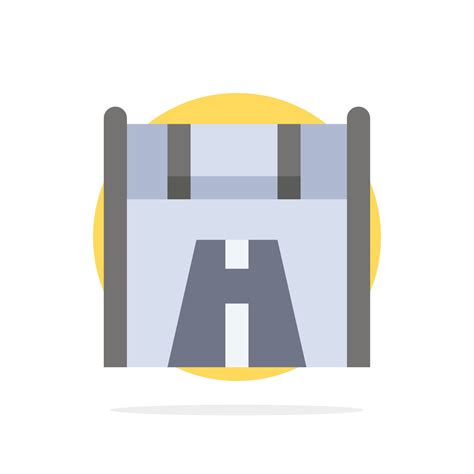 Checkpoint Start Race Road Abstract Circle Background Flat Color Icon 13524754 Vector Art At