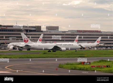 File Photo Tokyo Japan 2 January 2024 Japan Airlines Aircraft Was Operating Flight Jl516