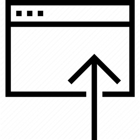 App Arrow Browser In Upload Window Icon Download On Iconfinder