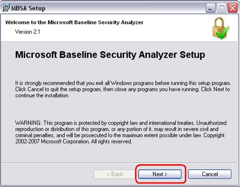 Help Using The Microsoft Baseline Security Analyzer Mbsa