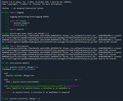 console asyncio await not working · issue 21126 · spyder ide spyder · github