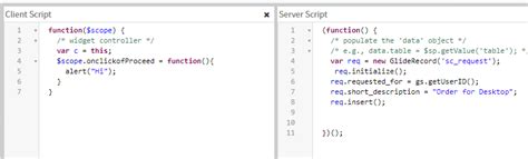 Calling Server Side Script From Client Side In Ser Servicenow