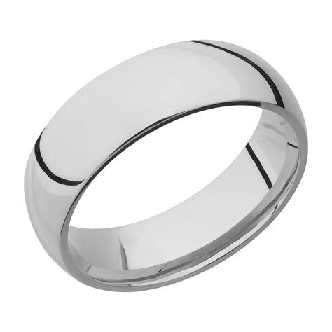 Titanium Domed Wedding Band By Lashbrook Designs Rings