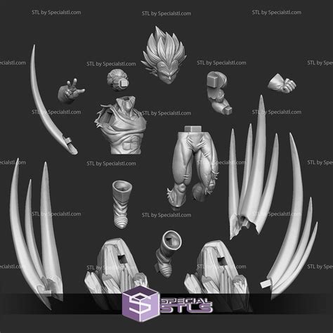 Majin Vegeta Standing V4 3d Printing Model Dragonball Stl Files Specialstl