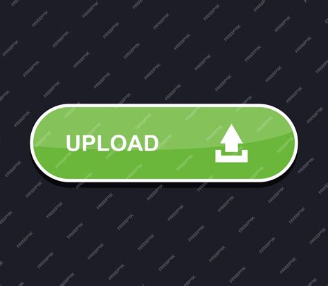 Premium Vector Upload Button