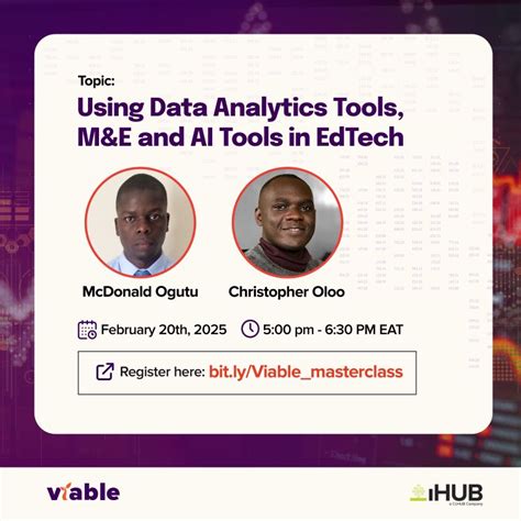 Data Analytics Monitoring And Evaluation Mande And Ai Tools Are All Ihub Nairobi