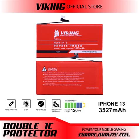 Jual VIKING Baterai Iphone 13 Double Power Shopee Indonesia