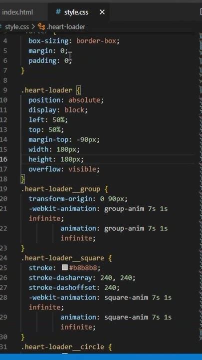 Drawing A Heart Animation Using Html Css And Source Code On Pin Comment Shorts Tranding