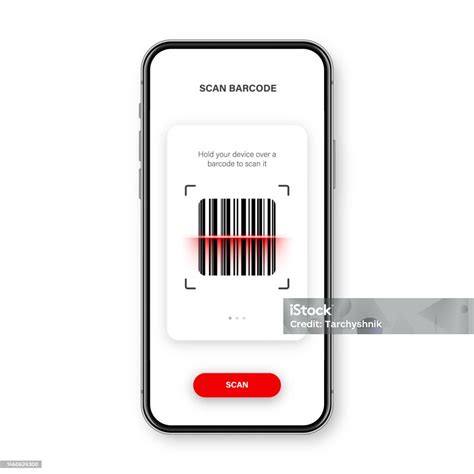 바코드 스캐너 스마트 폰 용 리더 응용 프로그램 식별 추적 코드 일련 번호 디지털 정보가 있는 제품 Id 상점 슈퍼마켓 스캔 라벨 가격표 벡터 일러스트레이션 Qr코드에 대한