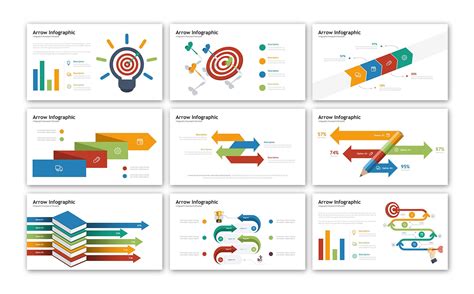 Arrow Infographic Powerpoint Template 74356