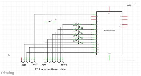 Turn A Zx Spectrum Into A Custom Usb Keyboard With The Arduino Keyboard Library Bytes N Bits