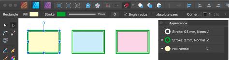 border styles for example thin thick for text frames desktop