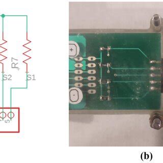Conductivity Meter Voltage Divider Array A Schematic And B PCB With