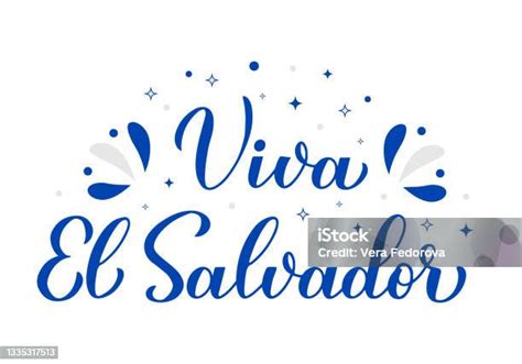 비바 엘살바도르 스페인어로 긴 라이브 엘살바도르 문자 온두라스 독립기념일은 9월 15일에 기념되었다 타이포그래피 포스터 배너 인사말 카드 전단지를 위한 벡터 템플릿