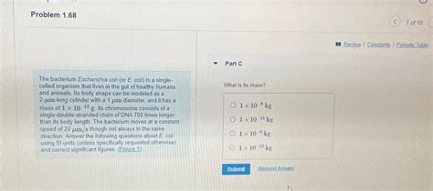 Solved Problem 1 687 Of 10Review Constants I Periodic Chegg Com