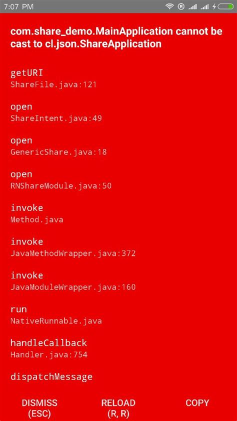 Share Image In Android Get Crash And Cant Share File Directly · Issue 256 · React Native