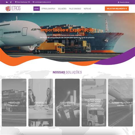 Etros Logística Preciso Web Desenvolvimento E Criação De Sites