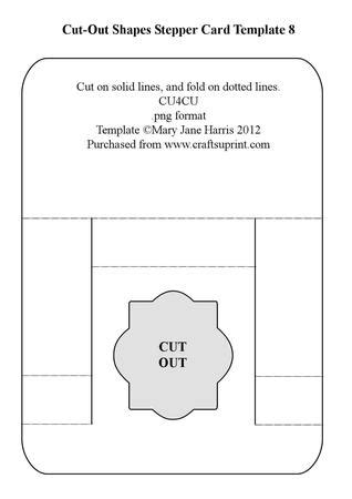 Cut Out Shapes Stepper Card Template 8 CUP322191 99 Craftsuprint