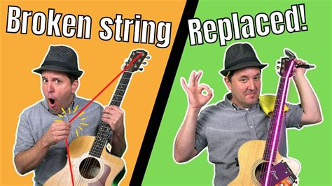 How To Replace A Broken Acoustic Guitar String Step By Step Youtube