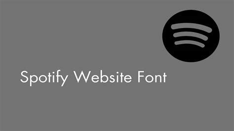 Spotify Font And What Font Uncover The Typeface