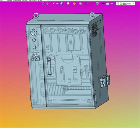 工业6轴智能自动机器人控制柜配电柜 Step 模型图纸下载 懒石网