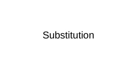 Substitution Teaching Resources