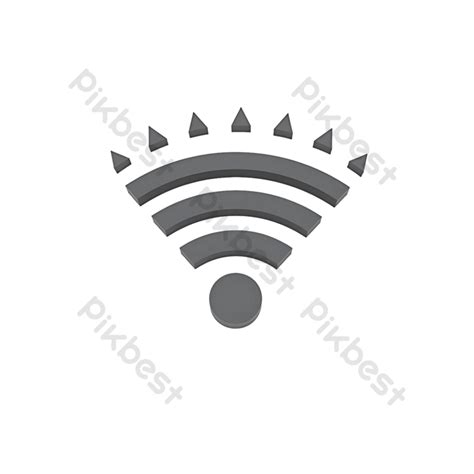 3d Wifi No Internet Access Icon Isolated Png Images Png Free Download Pikbest