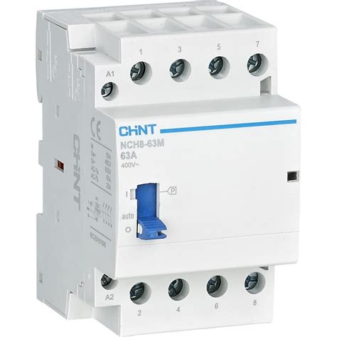 Chint Контактор модульный с ручн. упр. NCH8-20M/40 AC220-240V 50/60Гц ...
