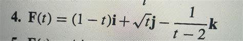 Solved 1 Find The Domain Of The Vector Functions 2 Chegg Com