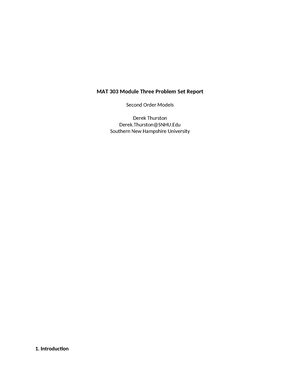 MAT Module Three Problem Set Report Analyzing How Wage Growth Affects Several Areas Of The