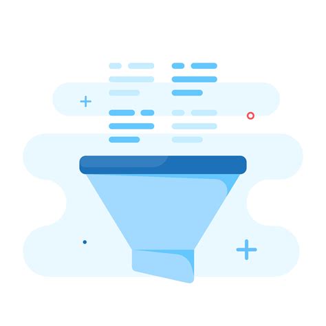 Data Information Filtering System Concept Illustration Flat Design Vector Eps10 Modern Graphic