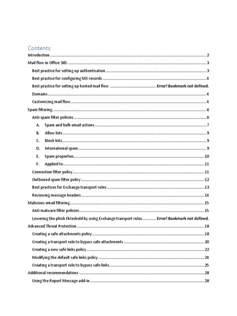 Eop And Atp Configuration Best Practices Customer Pdf Pdf Email Spam Domain Name System