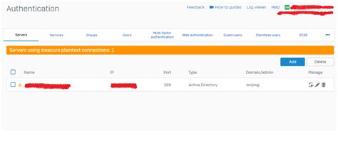 Servers Using Insecure Plaintext Connections 1 Discussions Sophos