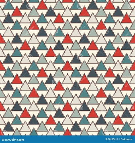 Repeated Triangles Background Simple Abstract Wallpaper With Geometric Figures Seamless
