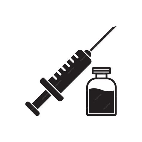Premium Vector Injection Vial Icon Vector