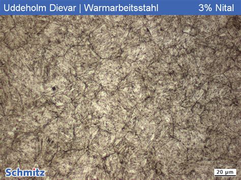 Uddeholm Dievar Hot Working Steel Schmitz Metallographie Gmbh