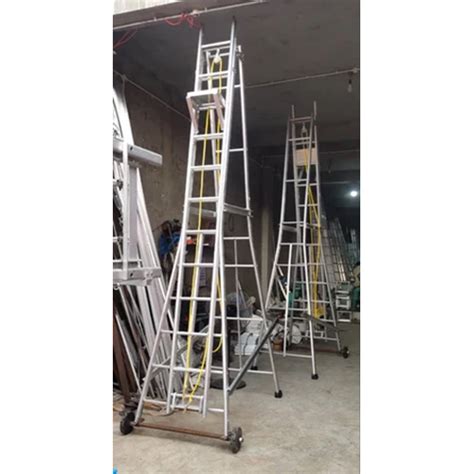 Aluminium Telescopic Small Wheel Ladder At Best Price In Howrah Aluminium Ladder House