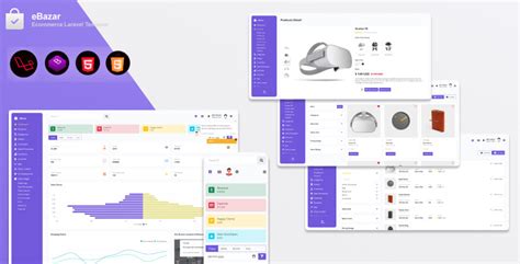 Ebazar Ecommerce Laravel Admin Template