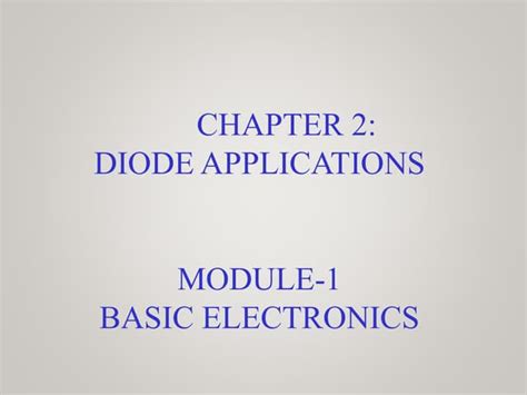 Junction Diode Applications Pptx