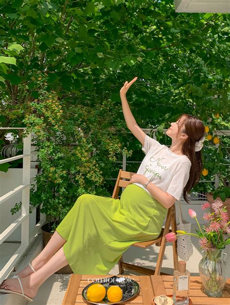 해피텐 신상할인 임부복하임골지 밴딩 스커트