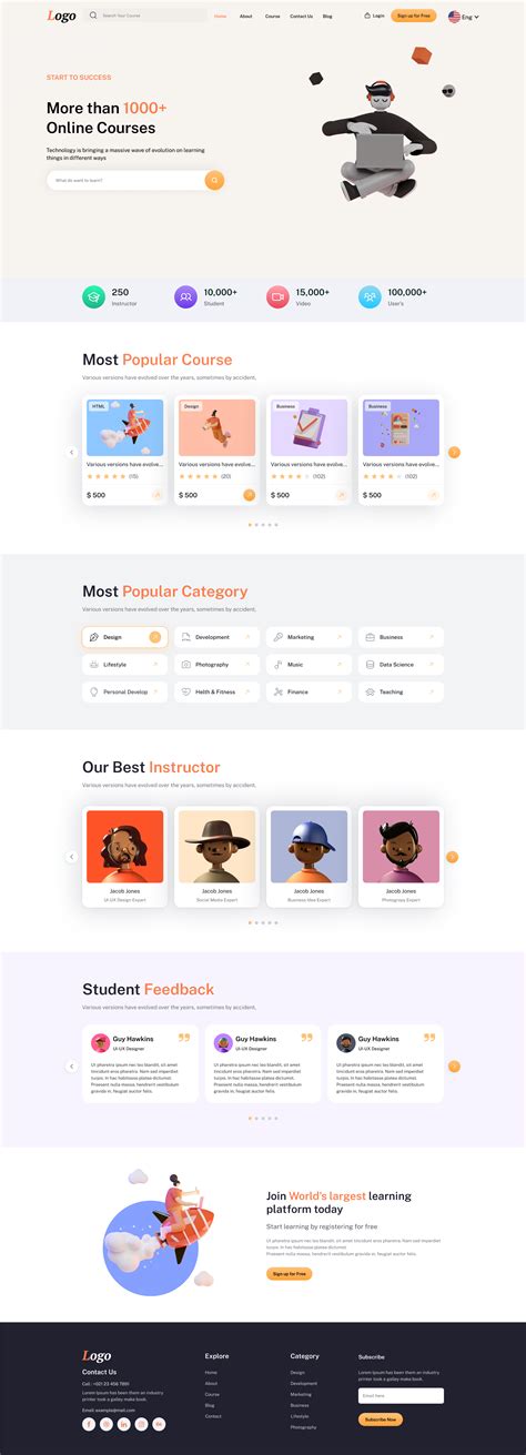 E Learning Platform Behance