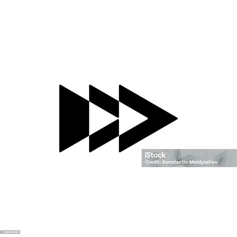오른쪽 아이콘에 세 개의 화살표 Ui 및 Ux 웹 사이트 또는 모바일 응용 프로그램에 대한 간단한 문자 화살표 아이콘의 평면