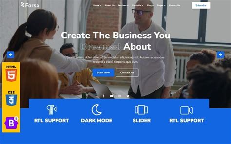forsa it solutions and multi purpose html 5 responsive bootstrap5 website template