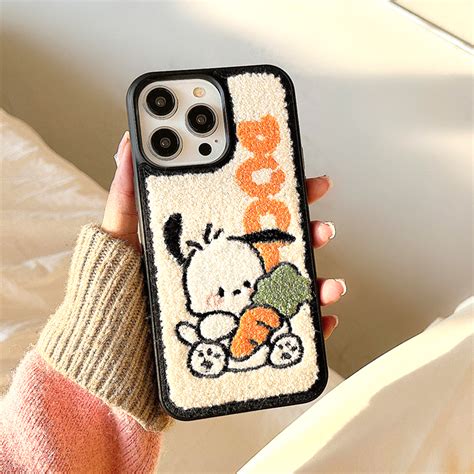 포차코 캐릭터 따뜻한 겨울 신상 뽀글이 털 실리콘 범퍼 아이폰15 아이폰14 아이폰13 아이폰12 아이폰11 프로 맥스 귀여운 강아지 디자인 핸드폰 케이스 에이블리