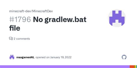 no gradlew bat file · issue 1796 · minecraft dev minecraftdev · github