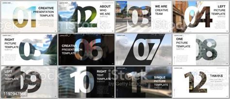 최소한의 프리젠 테이션 디자인 숫자포트폴리오 벡터 템플릿 쉽게 편집하고 사용자 정의 할 수 있습니다 프리젠 테이션 슬라이드