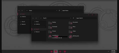 After Dark Red V2 Theme For Windows 11 Enable Windows Theme Customization