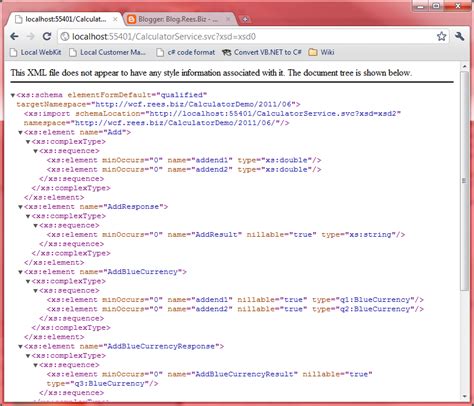 Blogreesbiz Wcf Wsdl Generation And Including Schemas