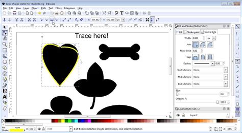 Inkscape создать изображение куклы